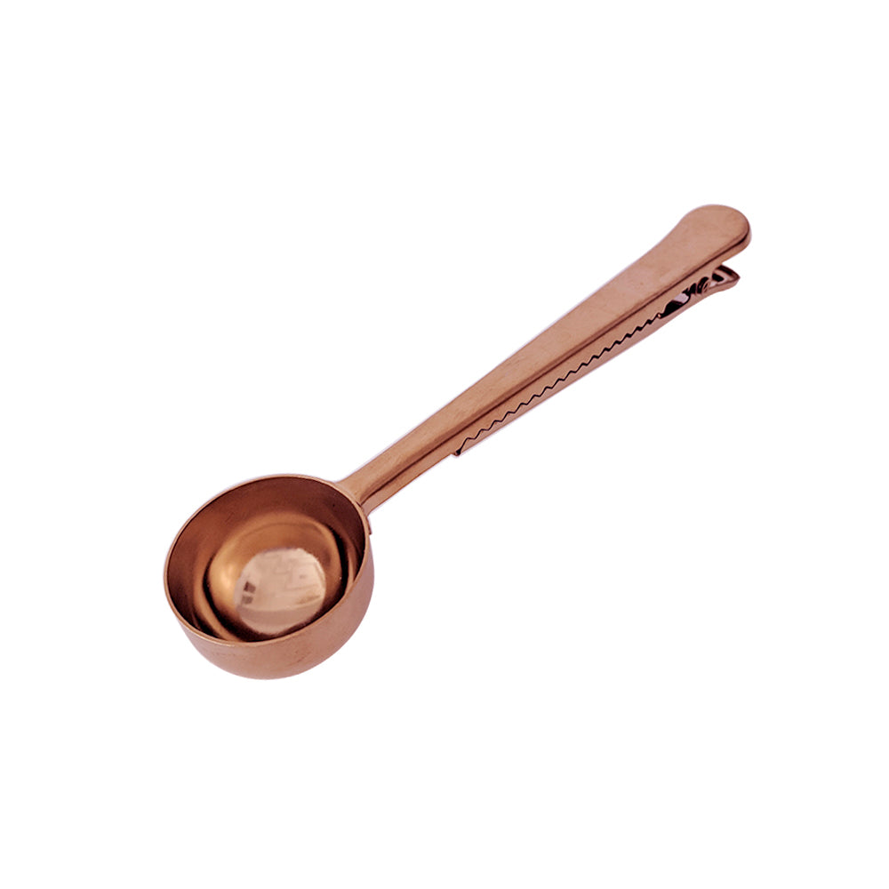 Rose Gold Table Spoon with Clipper – TEMA Tea